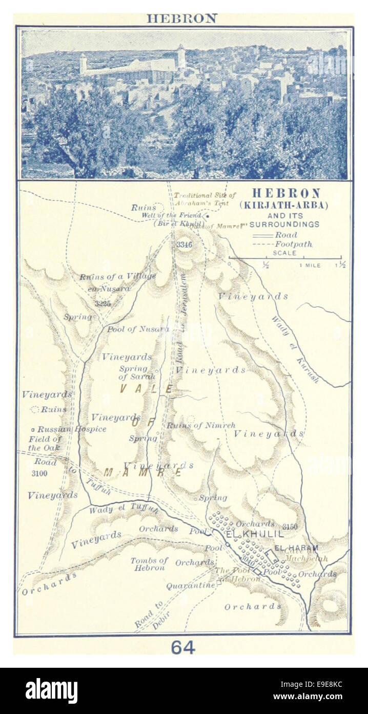 Map of hebron hi-res stock photography and images - Alamy