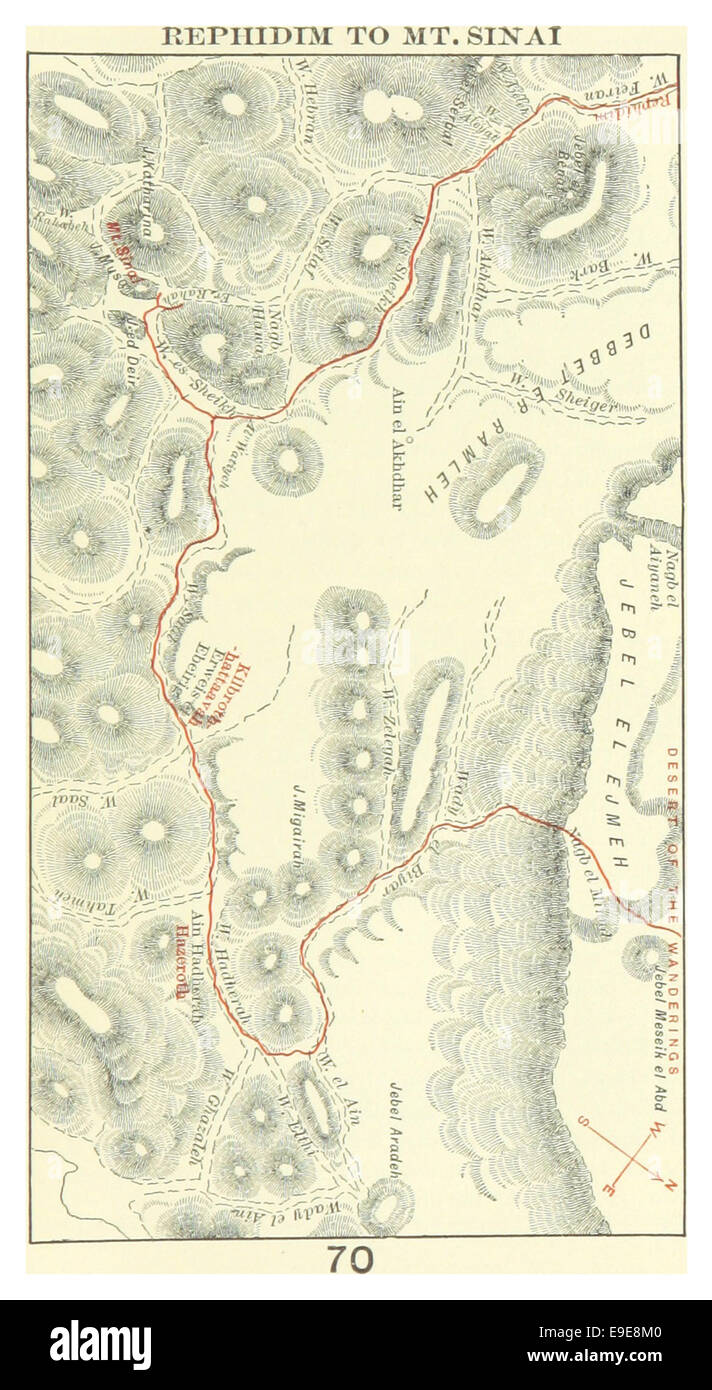 Old map of sinai hi-res stock photography and images - Alamy