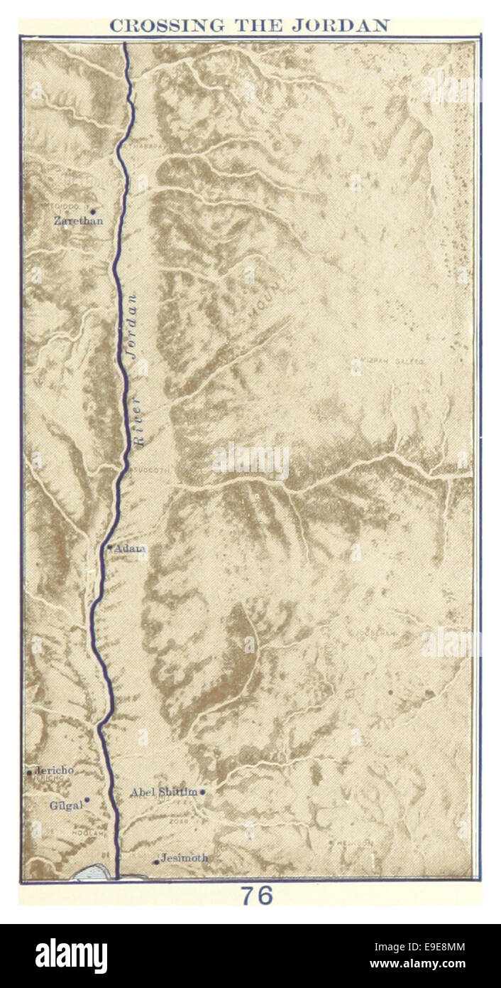 Map jordan crossing hi-res stock photography and images - Alamy