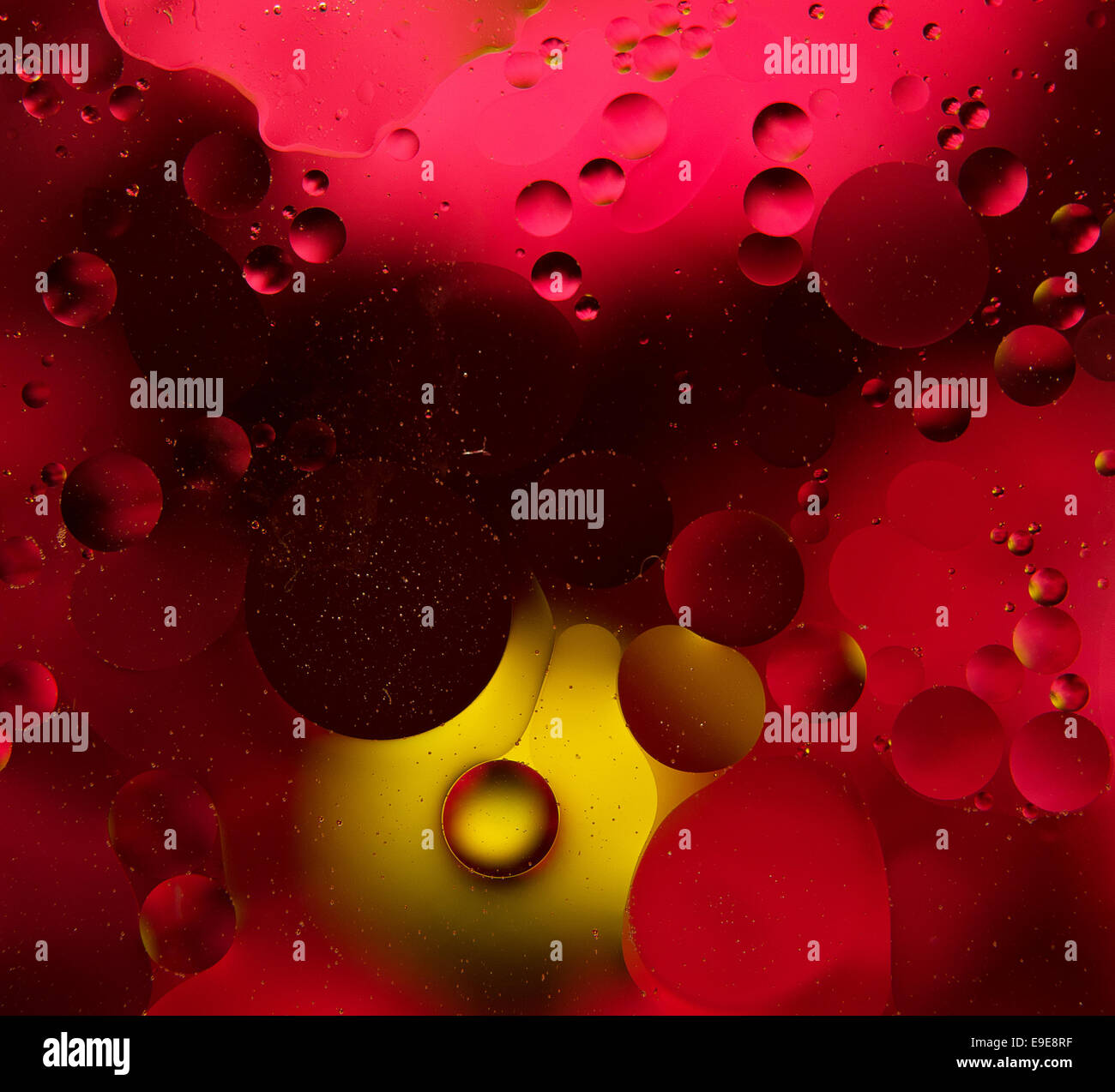 Water and oil. oil drops on water. abstract Stock Photo - Alamy