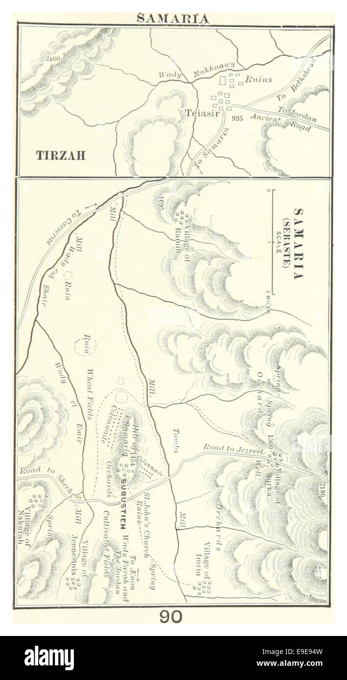 Samaria map hi-res stock photography and images - Alamy