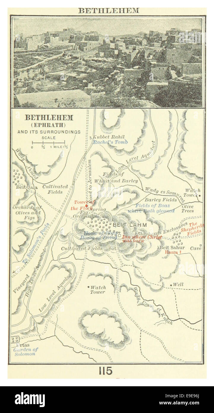 This 1899 illustration by Maccoun shows Bethlehem, capturing the city's ...