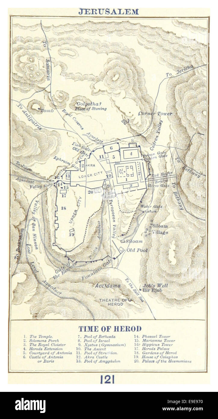 Ancient jerusalem map hi-res stock photography and images - Alamy