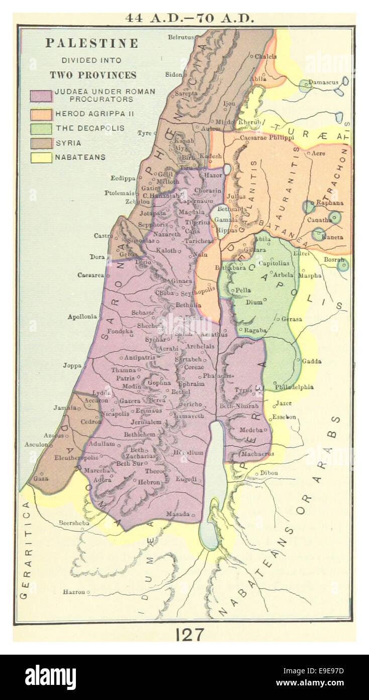 A 1899 illustration from Maccoun’s work depicting Palestine as it was ...
