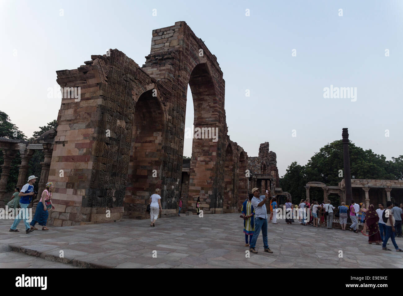Tourists visiting the Qutb Minar Complex, Delhi, India Stock Photo - Alamy