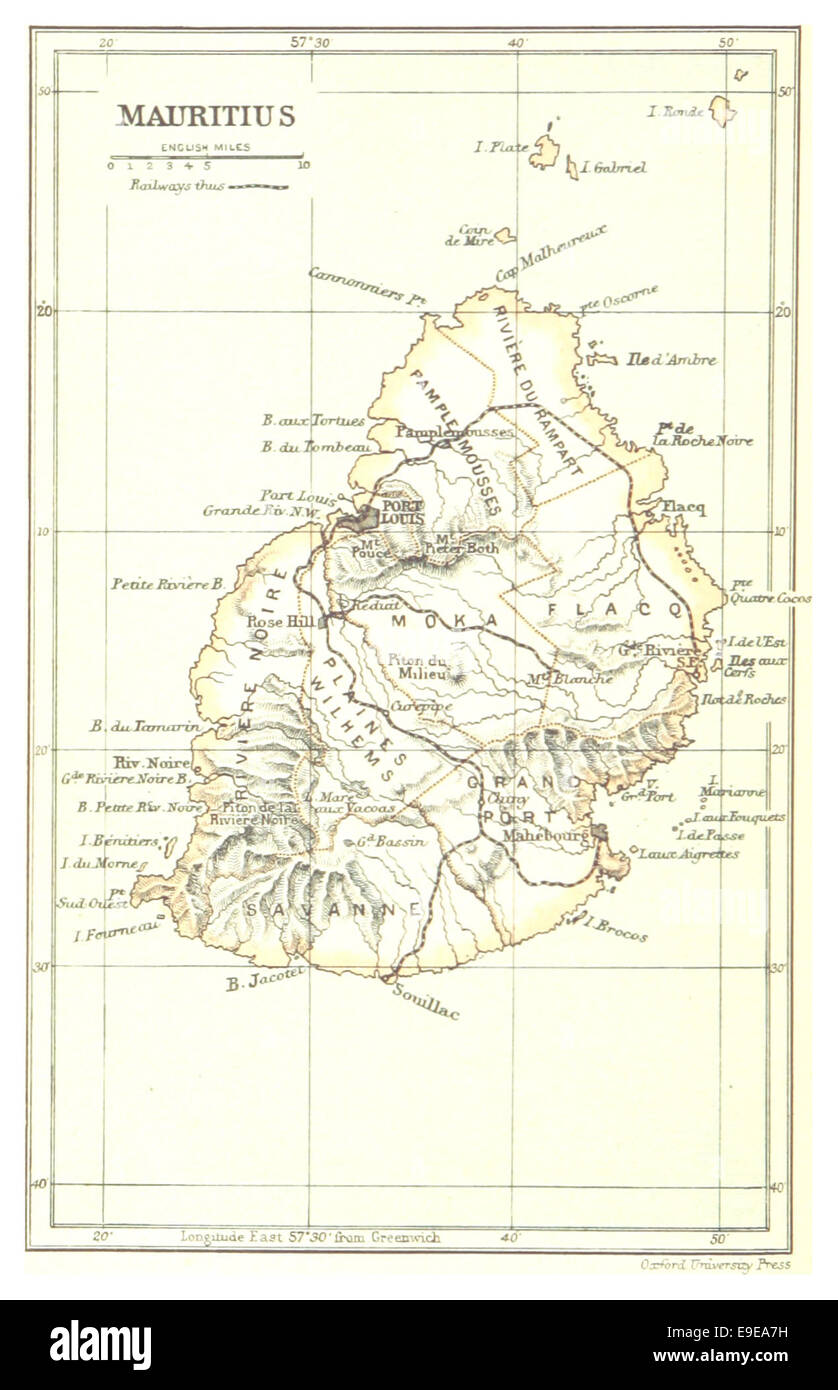 This 1888 map of Mauritius offers a historical view of the island ...