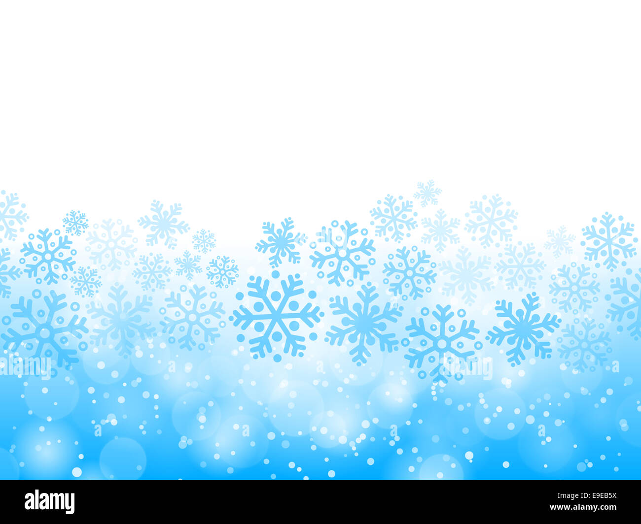 Abstract blue christmas background with snowflakes Stock Photo - Alamy