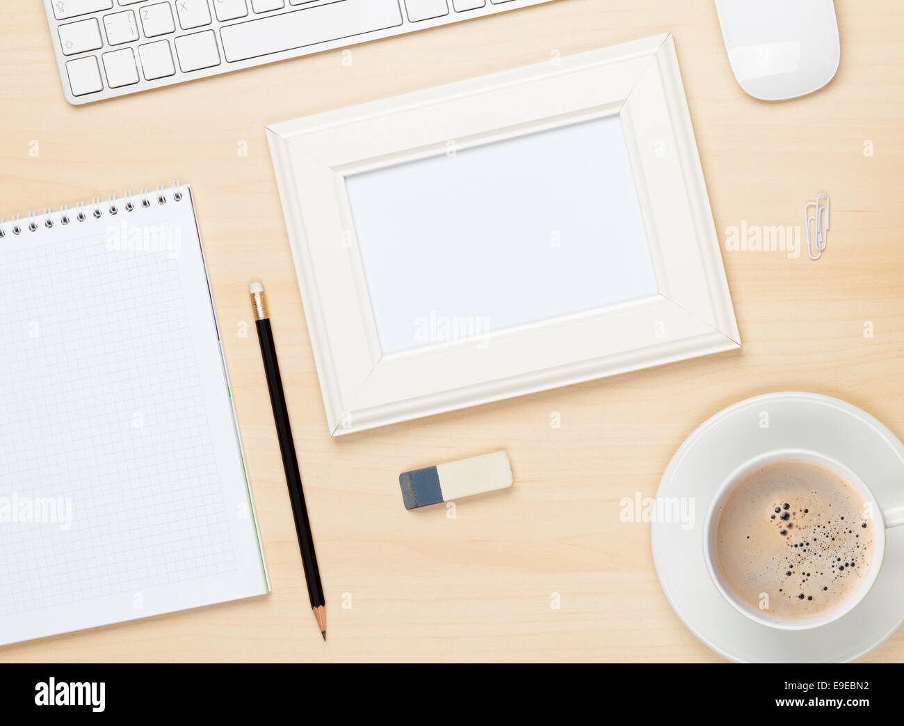 Desk computer photo frame hi-res stock photography and images - Alamy