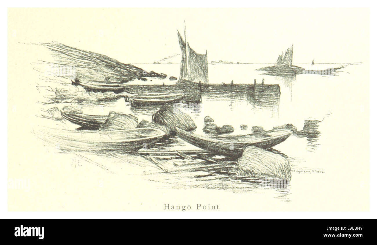 This 1894 map by Mechelin shows Hanko (Hangö Point), a promontory in ...