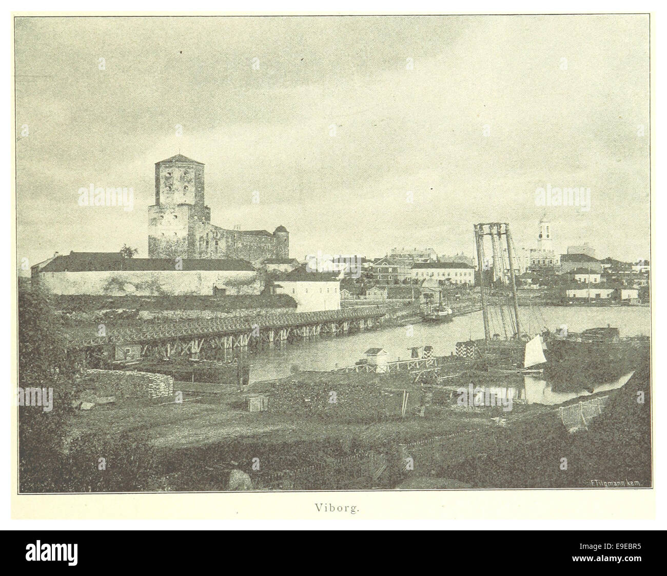 This 1894 illustration by Mechelin depicts Vyborg, known as Viipuri in ...