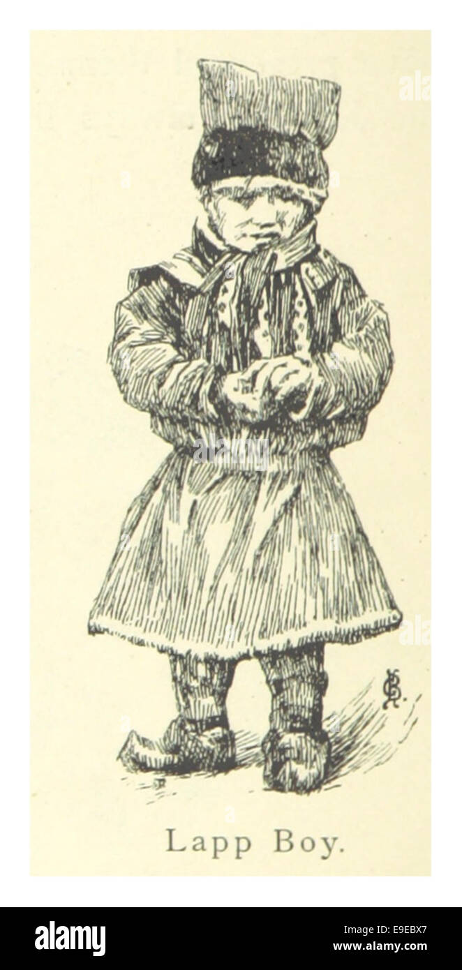 This 1894 illustration by Mechelin depicts a Lapp boy, capturing the ...