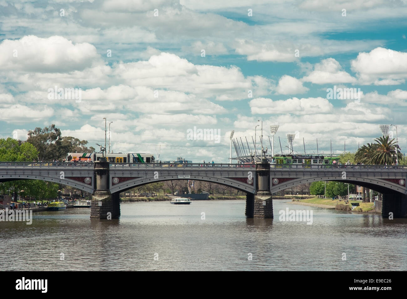 Princess Bridge And Yarra River Melbourne Australia Stock Photo - Alamy