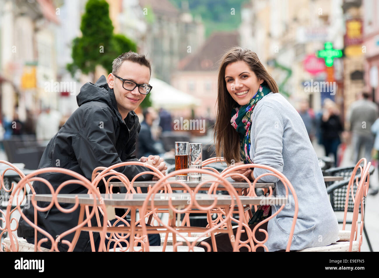 Group of friends having a good time Stock Photo - Alamy