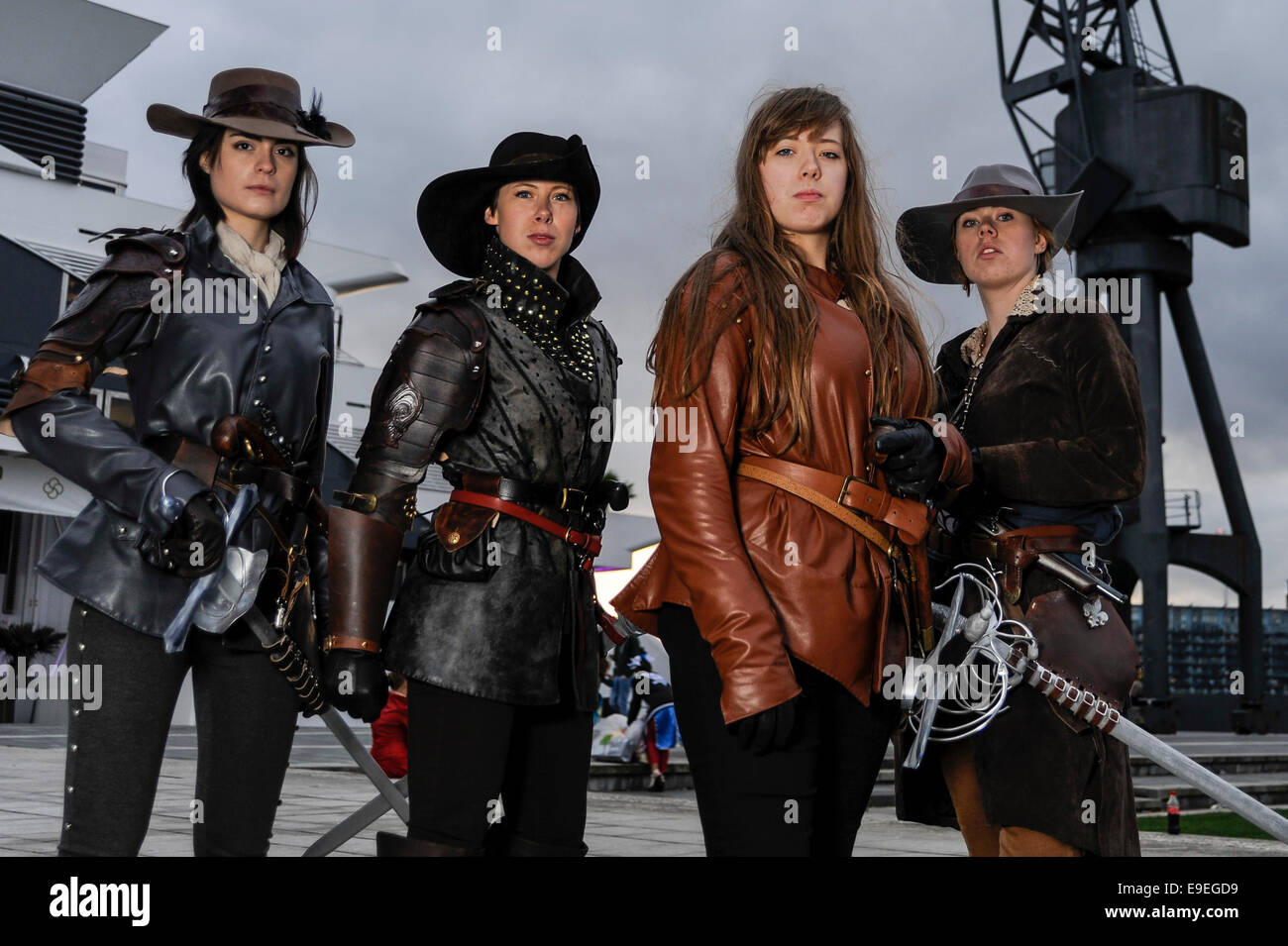 London, UK, 26 October 2014. Cosplay fans dress up as their favourite ...