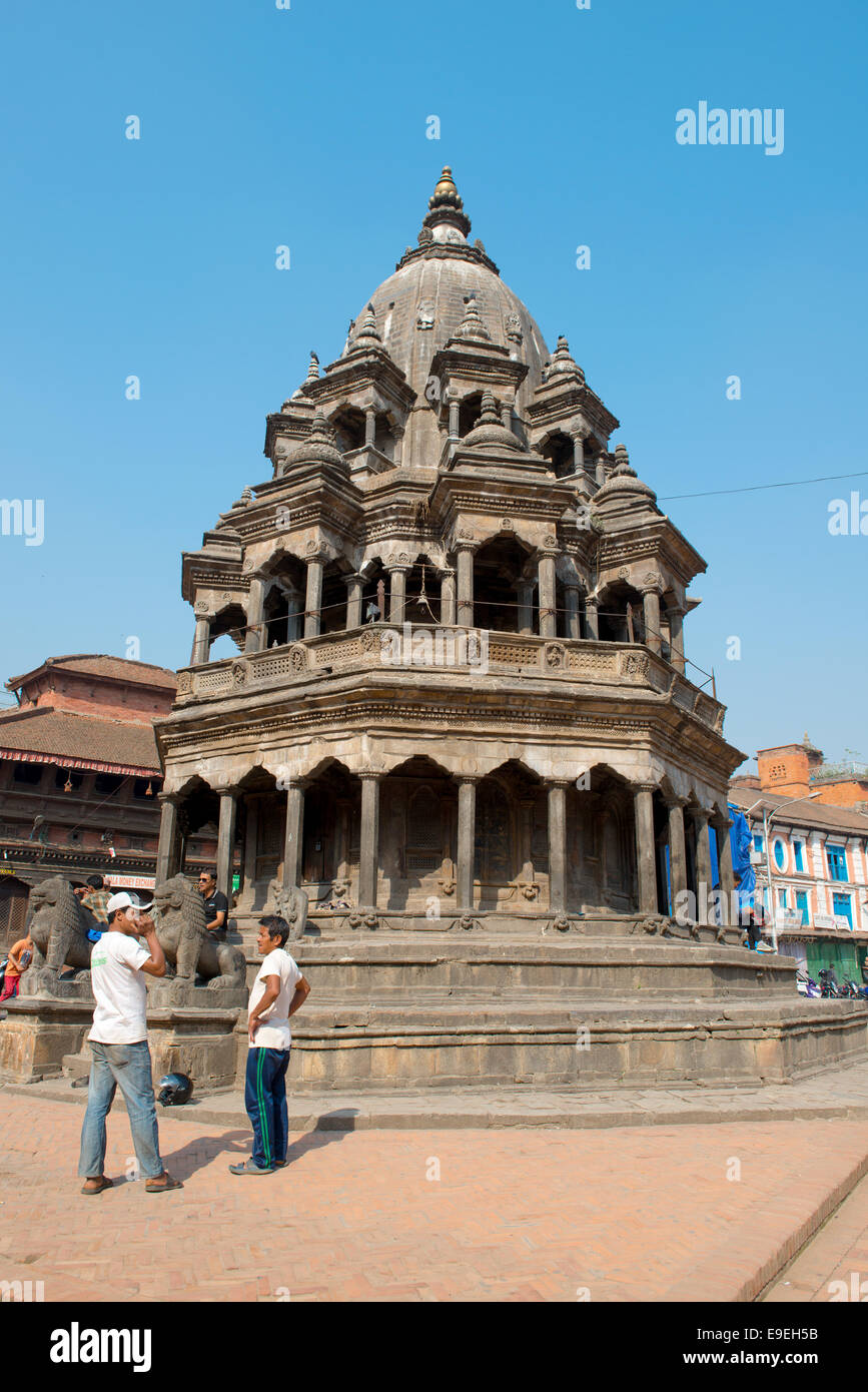 Krishna temple on Patan Durbar Square, Nepal. It has been listed by ...