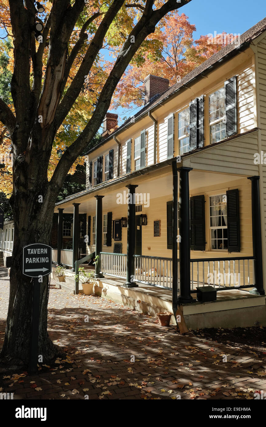 The Tavern In Old Salem. S. Main Street Stock Photo - Alamy