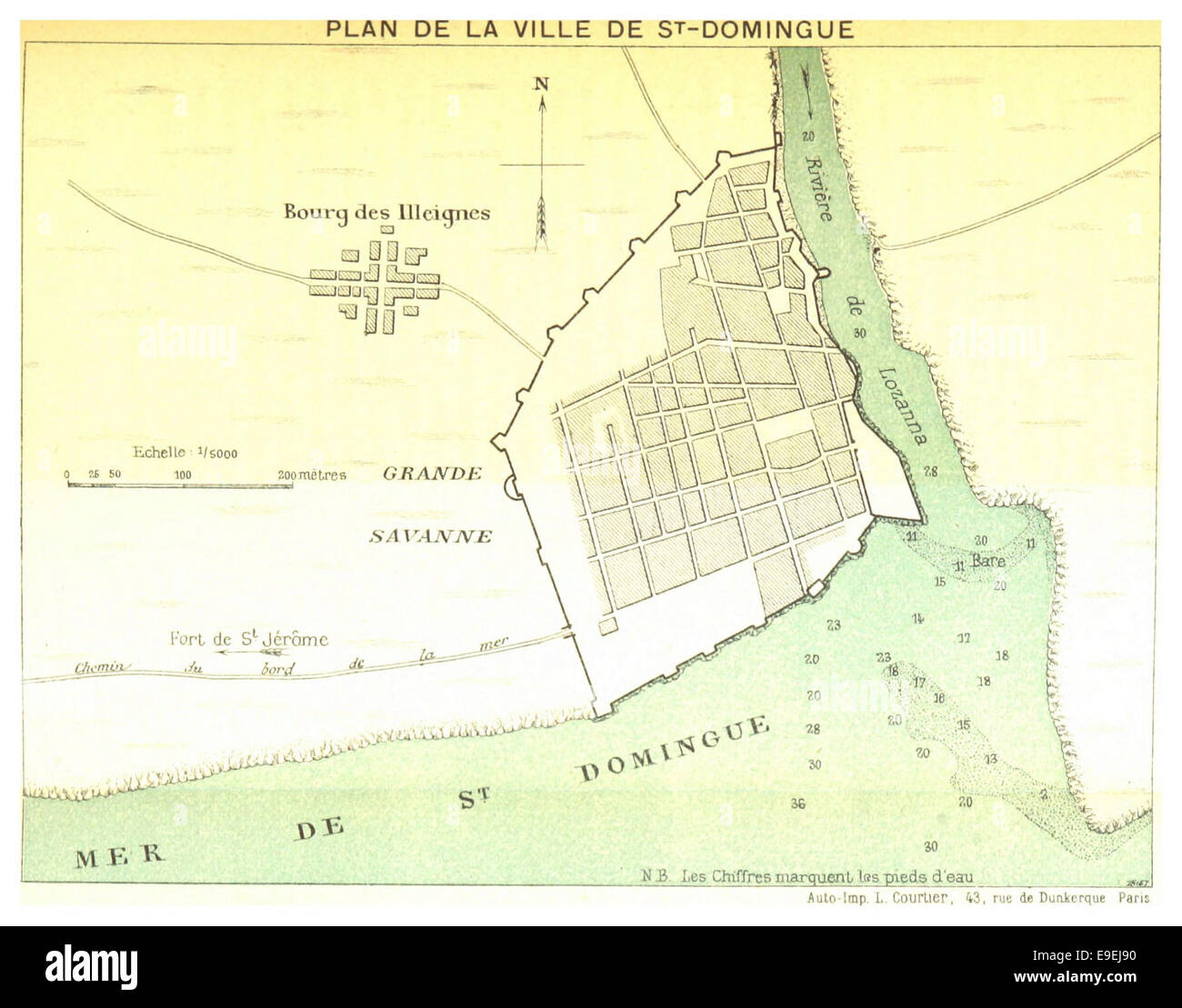 Saint domingue map hi-res stock photography and images - Alamy