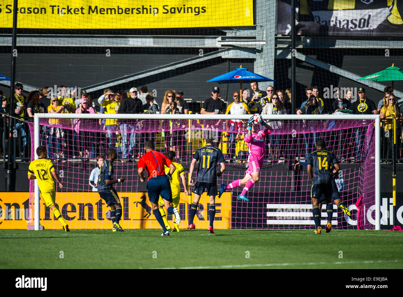 Colombus, OH, USA. 26th Oct, 2014. Columbus Crew goalkeeper Steve Clark ...