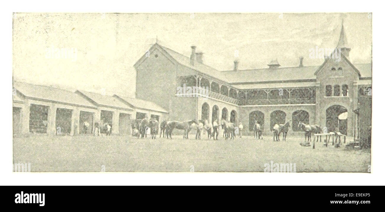 The 1898 illustration of the Mounted Police Barracks shows the ...