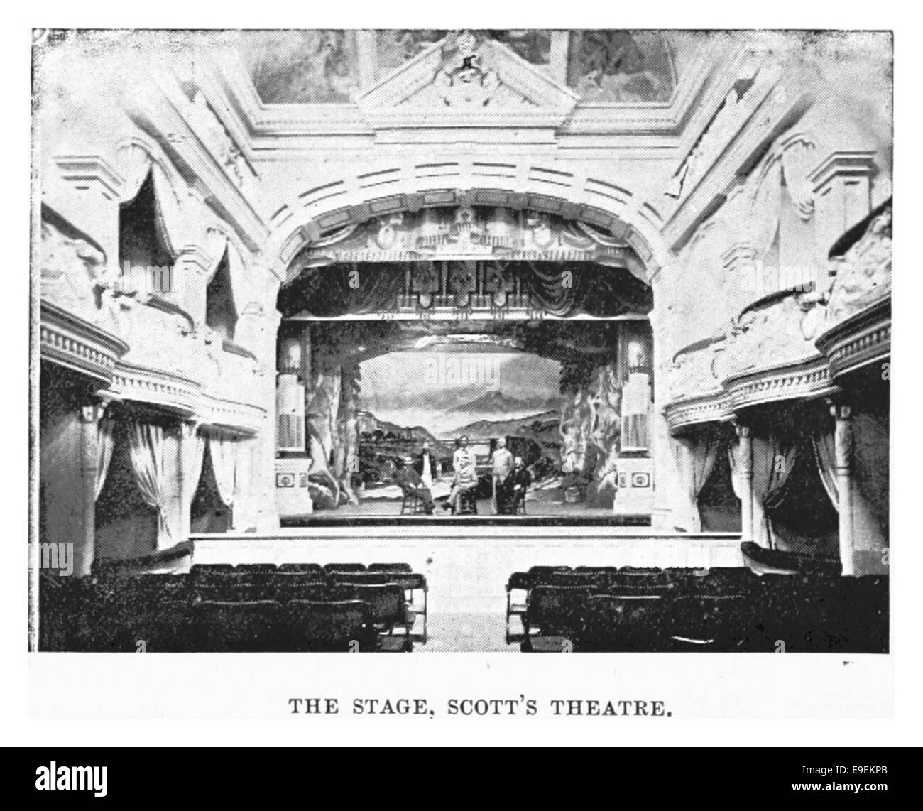 Stage theatre drawing hi-res stock photography and images - Alamy