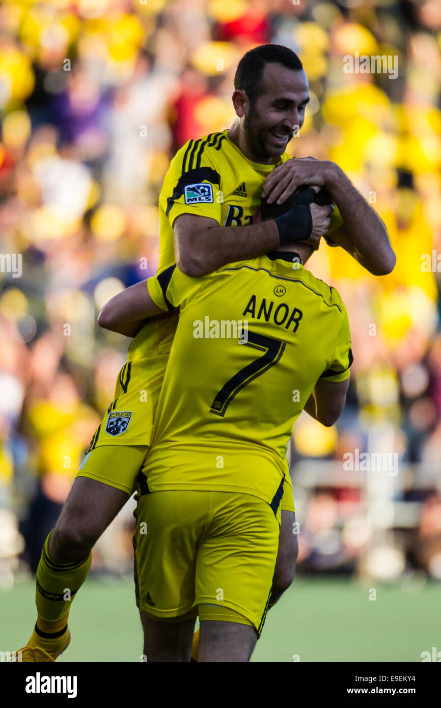 Colombus, OH, USA. 26th Oct, 2014. Columbus Crew forward Justin Meram ...