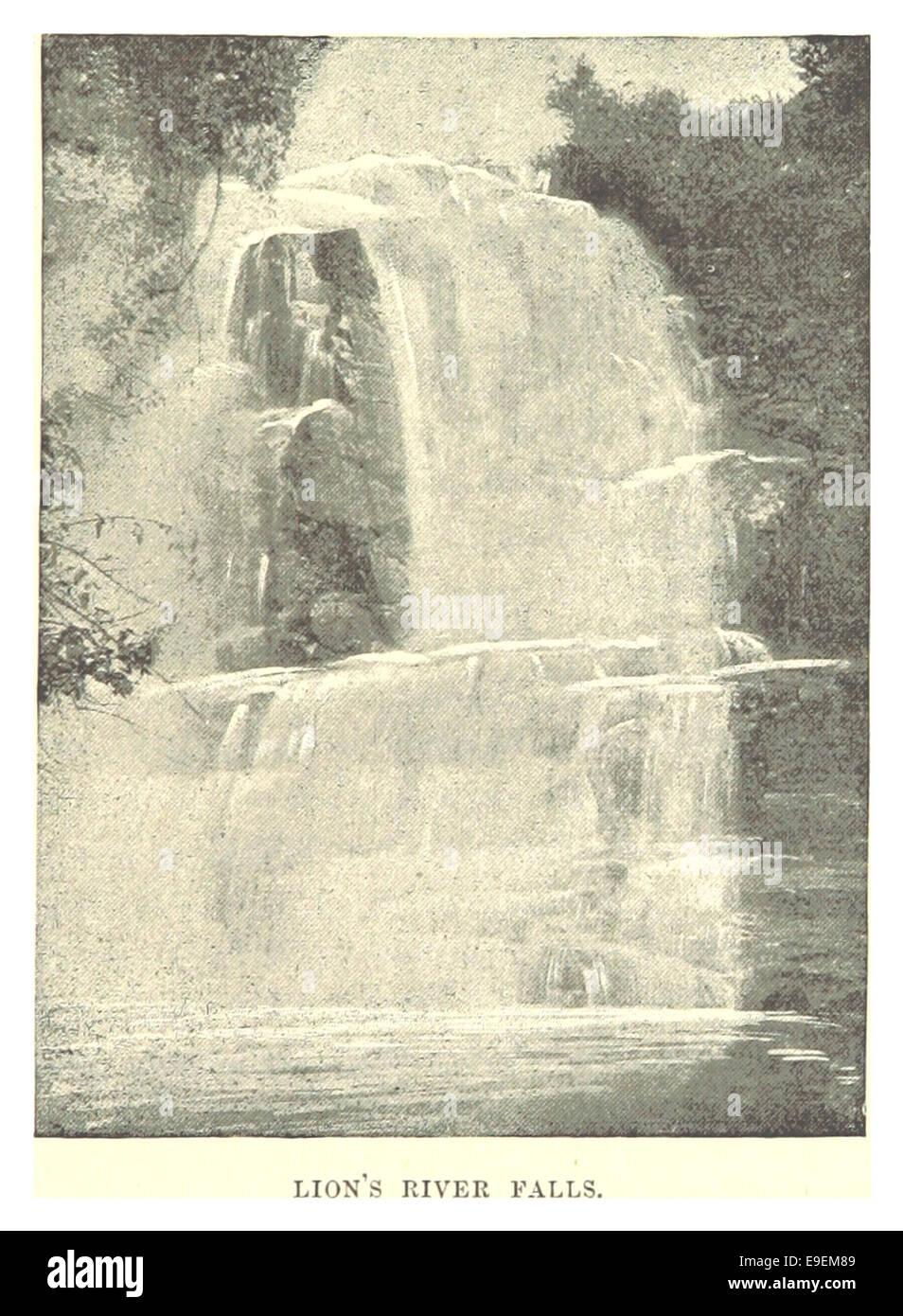 Map of river falls Cut Out Stock Images & Pictures - Alamy