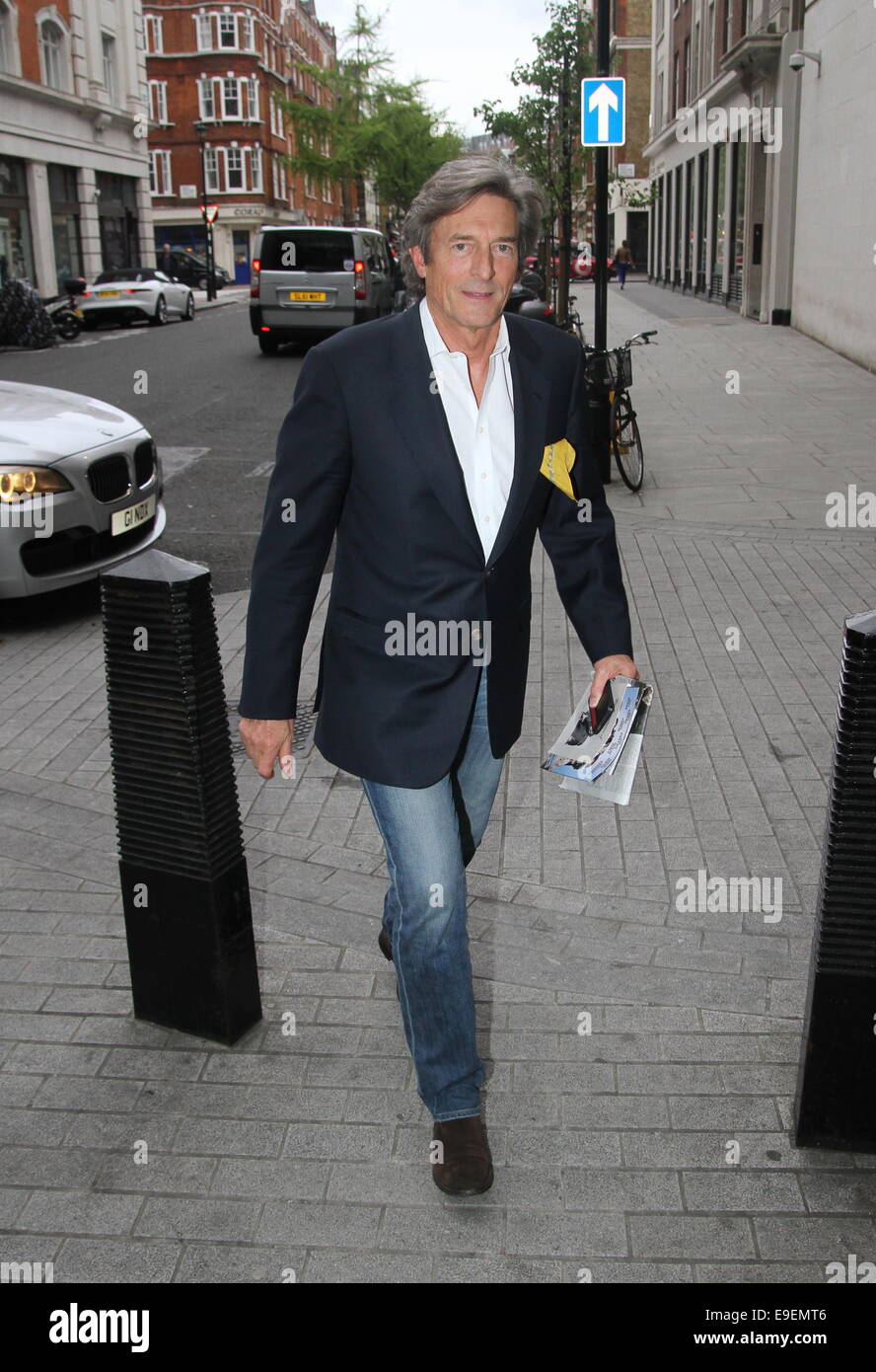 Nigel Havers arrives for BBC 1's evening chat show and current affairs ...