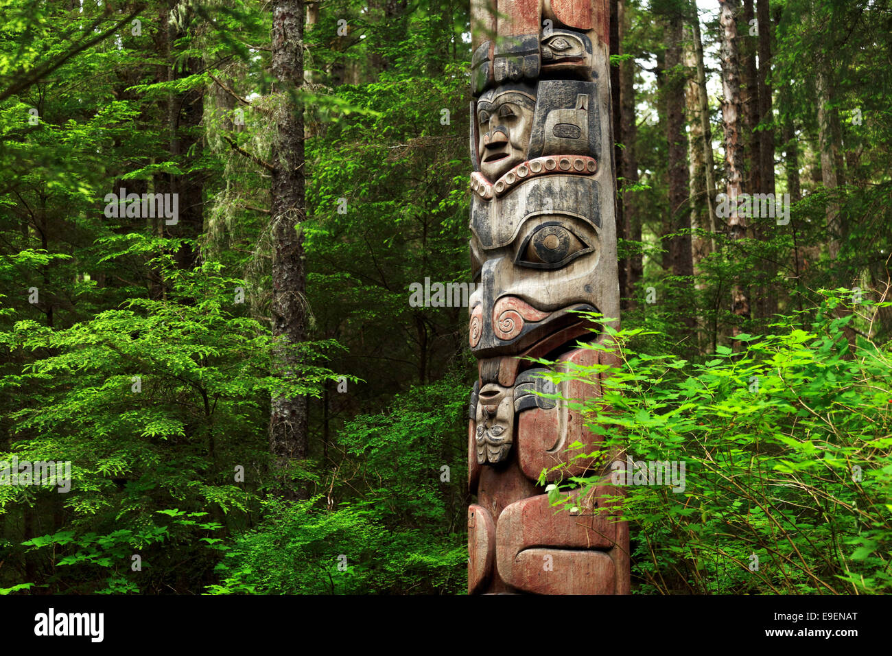 Mosquito Legend Pole, Sitka National Historical Park, Sitka, Alaska ...