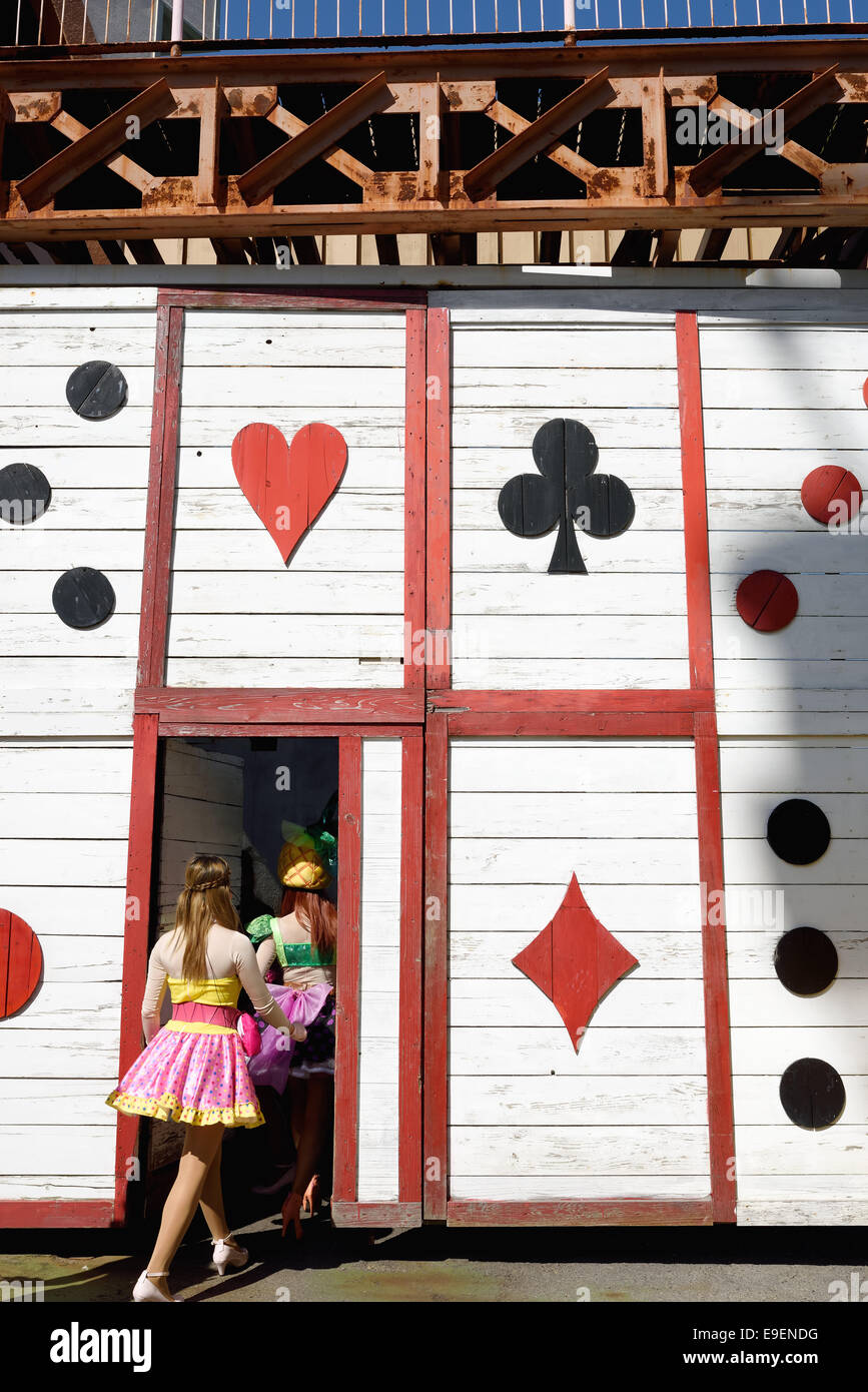 Girl by wooden gate hi-res stock photography and images - Alamy