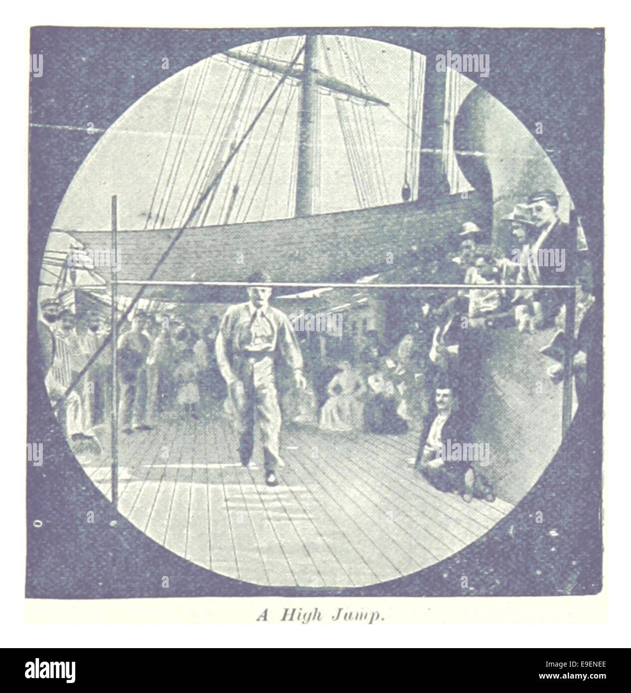 This 1896 illustration by Salmond captures the action of a high jump ...