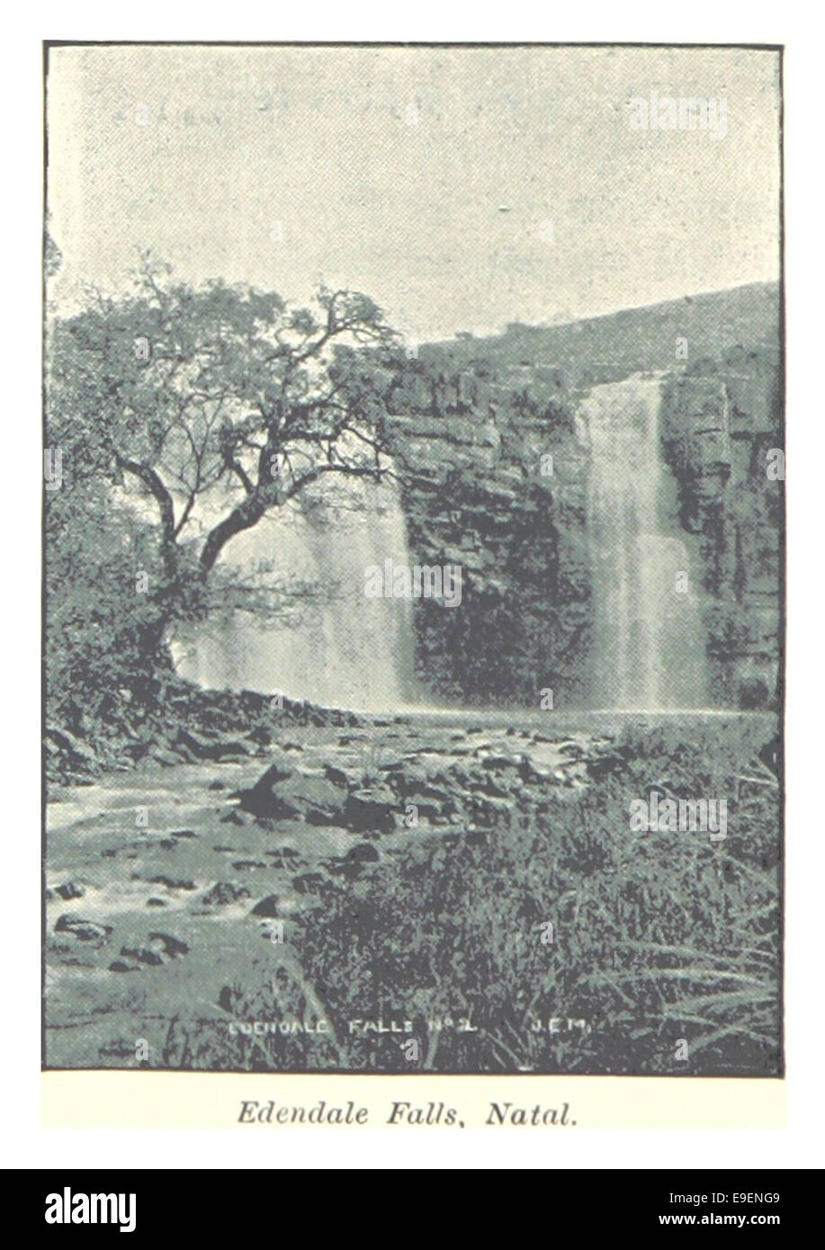 Salmond’s 1896 illustration features Edendale Falls in Natal (now ...