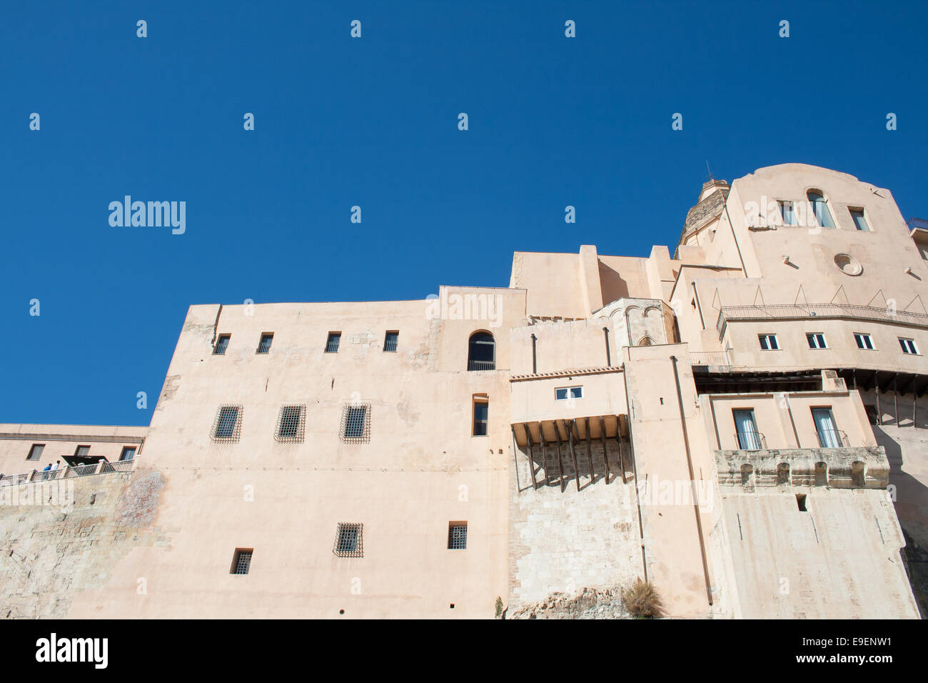 Particular of storic buildings in Cagliari Stock Photo - Alamy