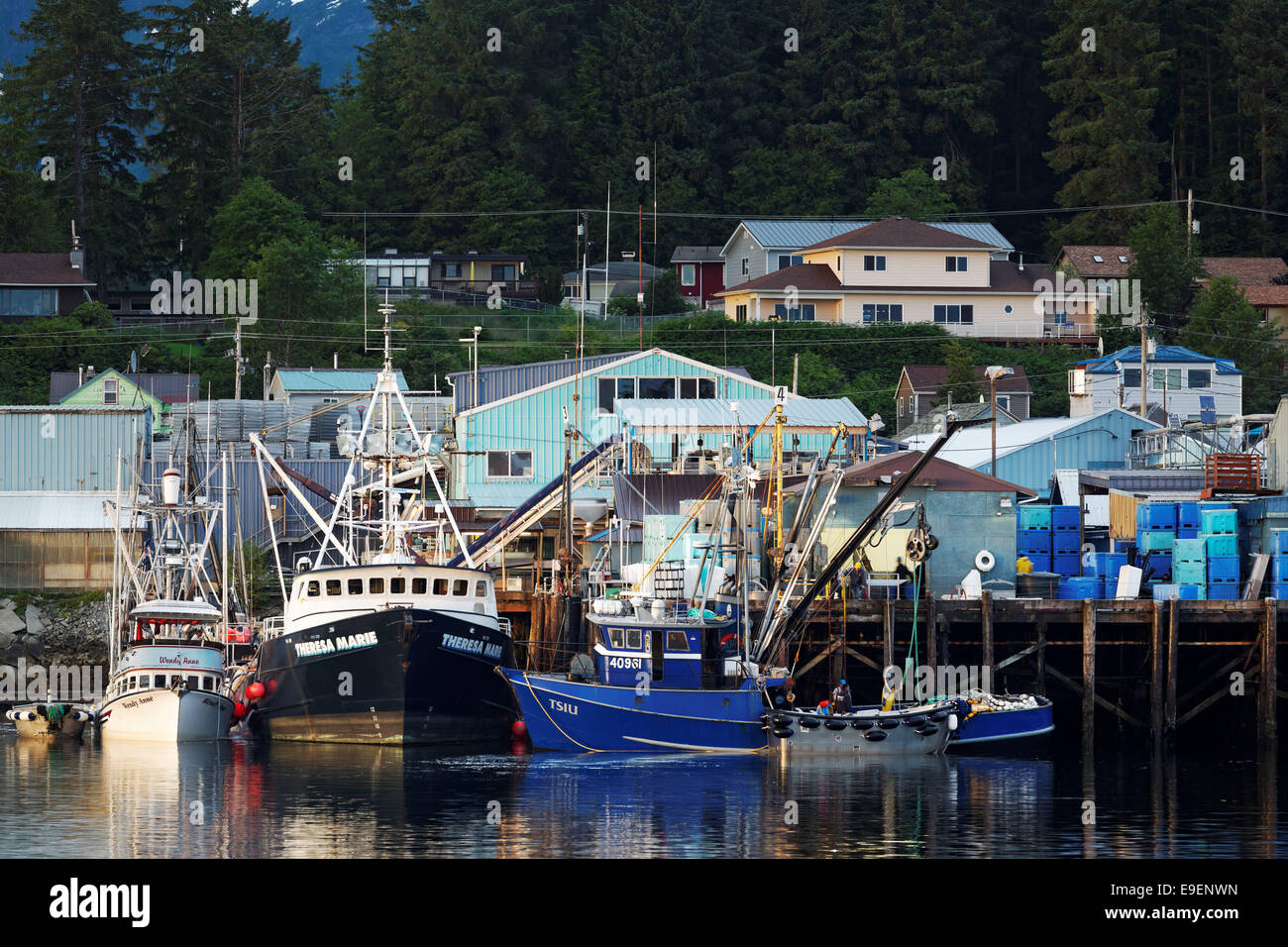 Alaska Sitka Boats Harbor High Resolution Stock Photography and Images ...