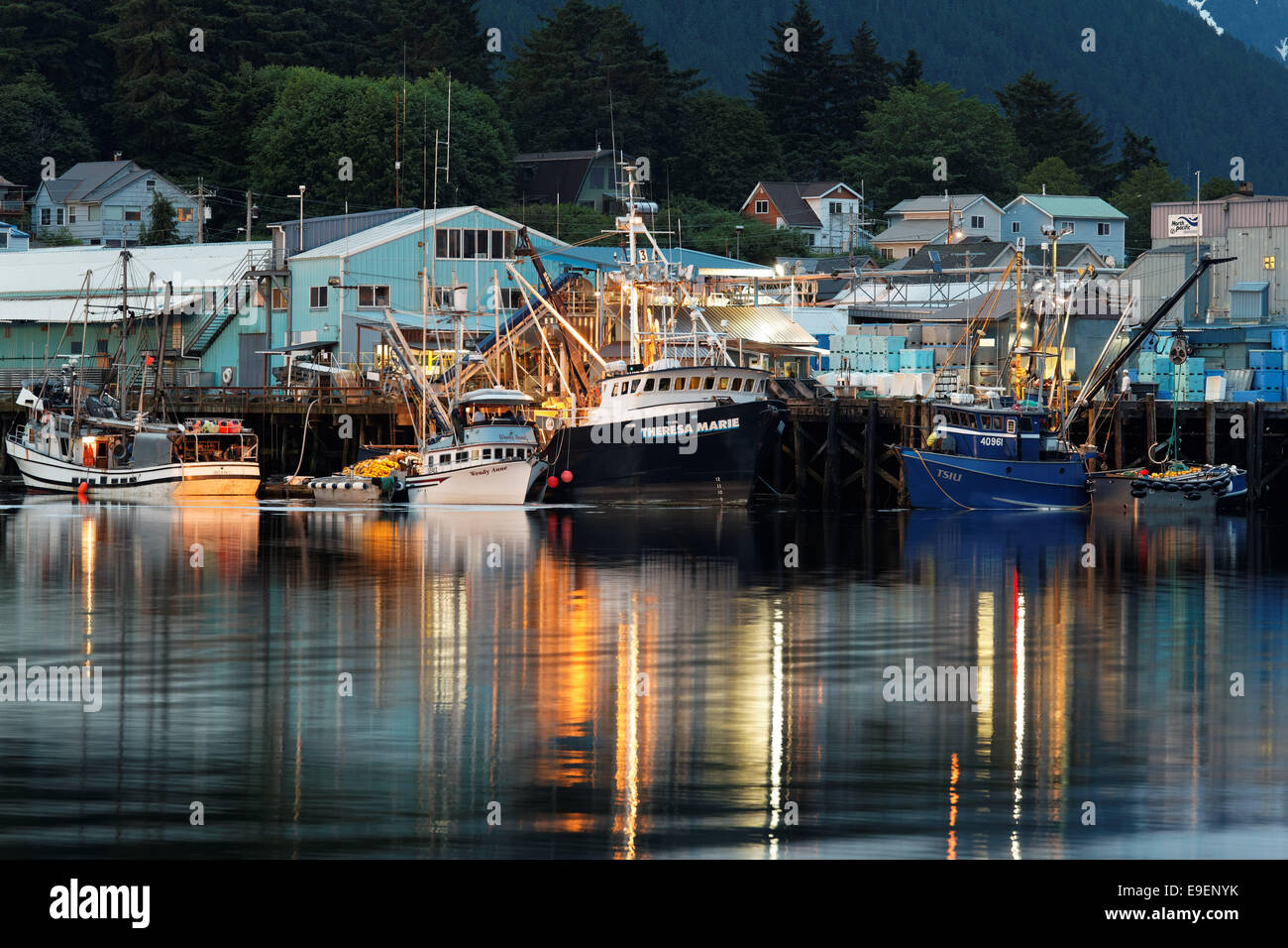 Alaska sitka boats harbor hi-res stock photography and images - Alamy