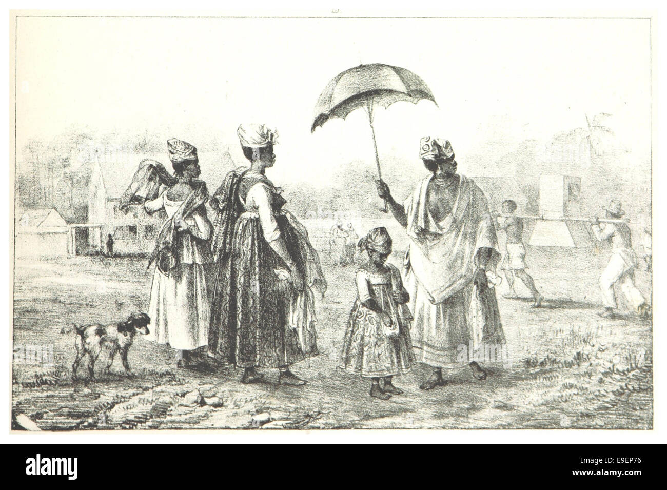 This image depicts a historical scene from the Dutch colonial period ...