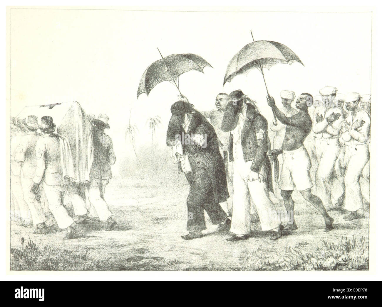 Historical funeral drawing hi-res stock photography and images - Alamy