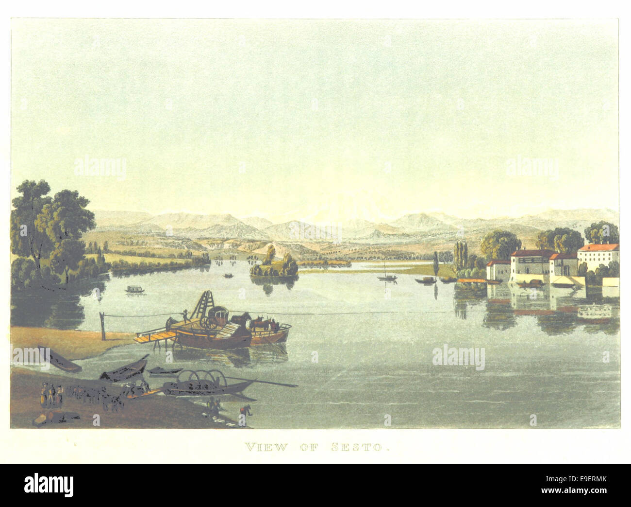 The 'View of Sesto' is an artistic or photographic representation ...