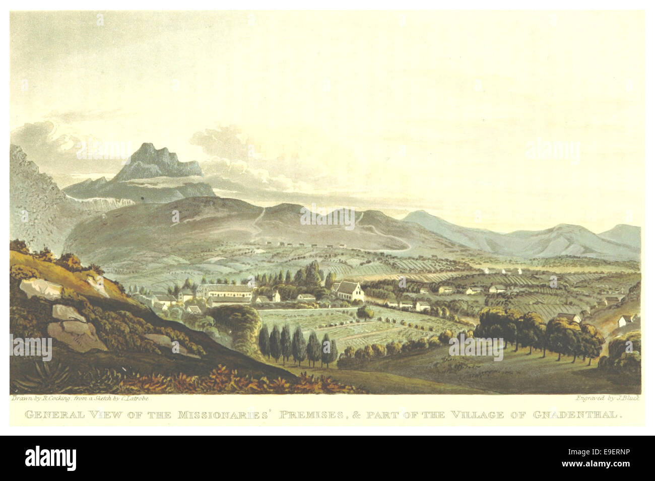 This image provides a general view of the missionary premises and the ...