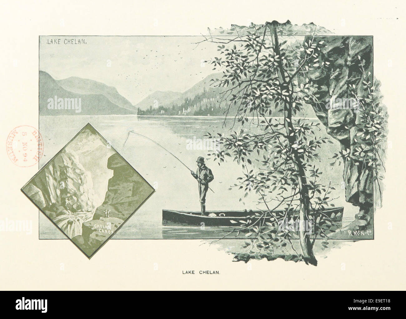 Map of chelan Cut Out Stock Images & Pictures - Alamy