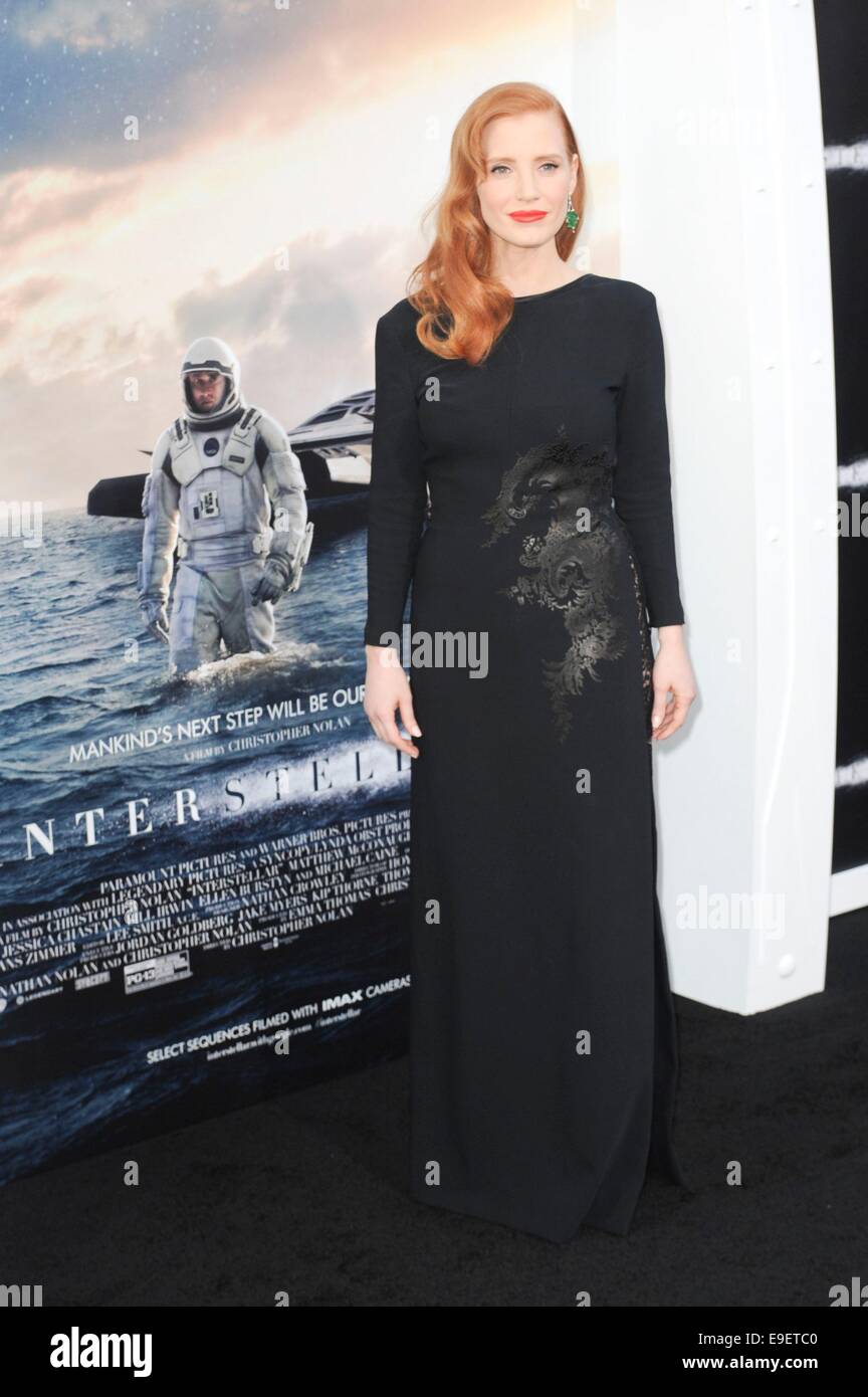 Los Angeles, CA, USA. 26th Oct, 2014. Jessica Chastain at arrivals for ...