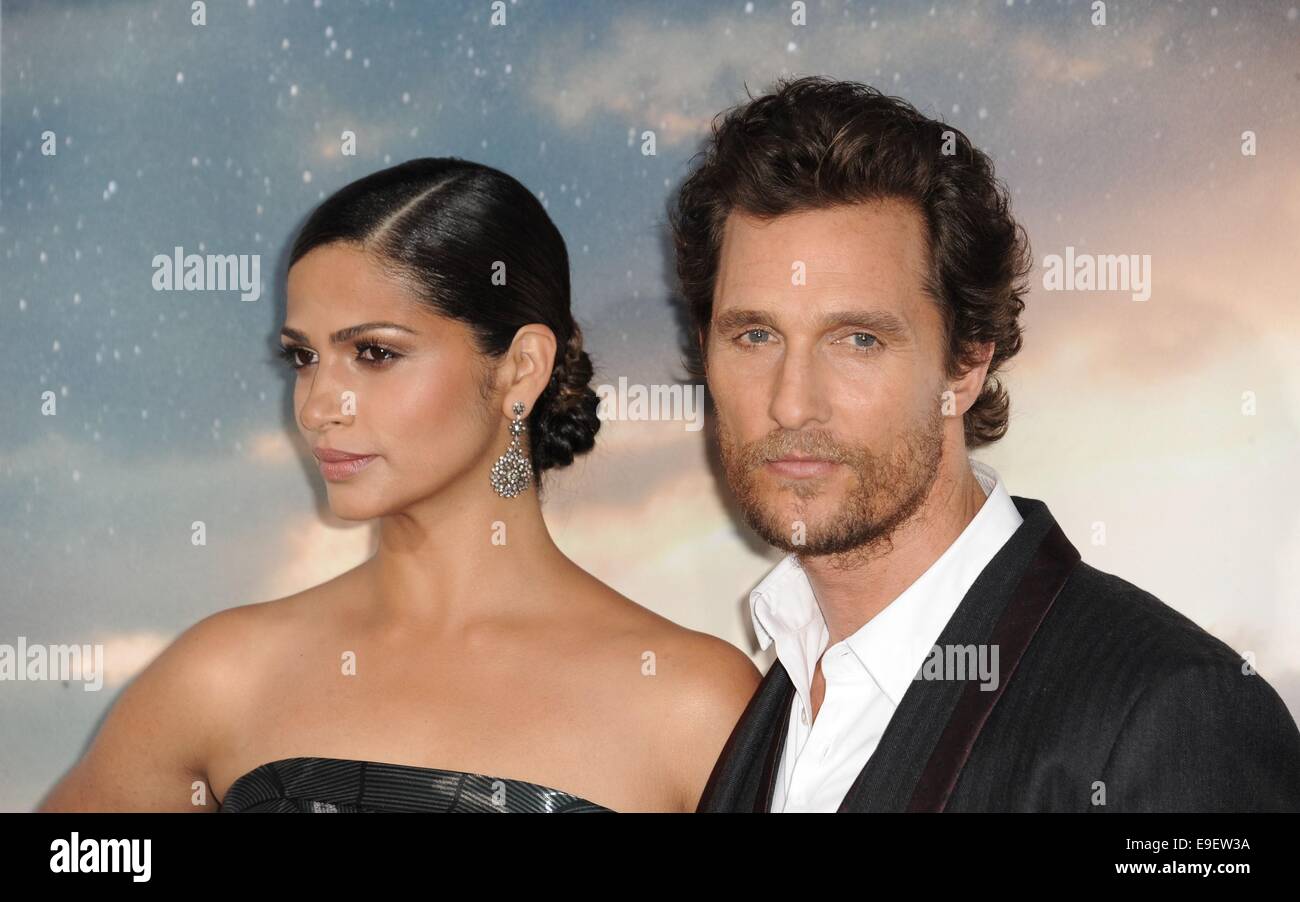 Los Angeles, CA, USA. 26th Oct, 2014. Camila Alves, Matthew McConaughey ...