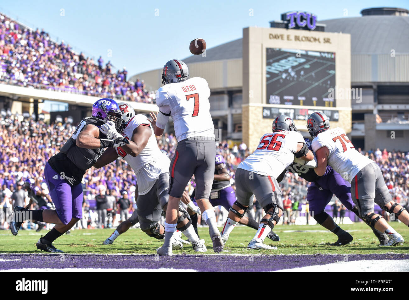 October 25th, 2014: .Texas Tech Red Raiders quarterback Davis Webb (7 ...