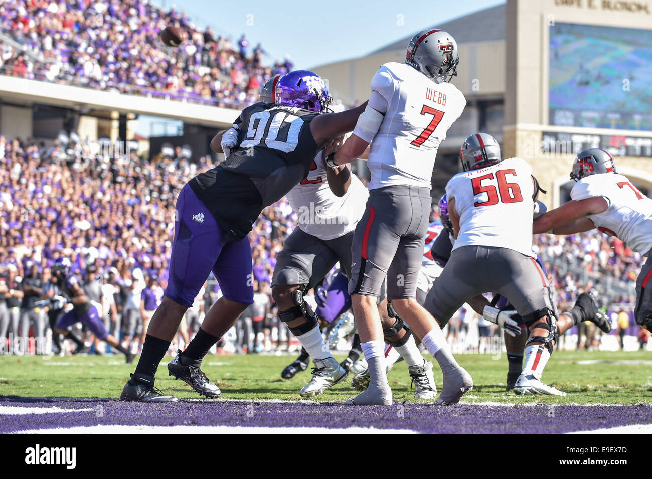October 25th, 2014: .Texas Tech Red Raiders quarterback Davis Webb (7 ...