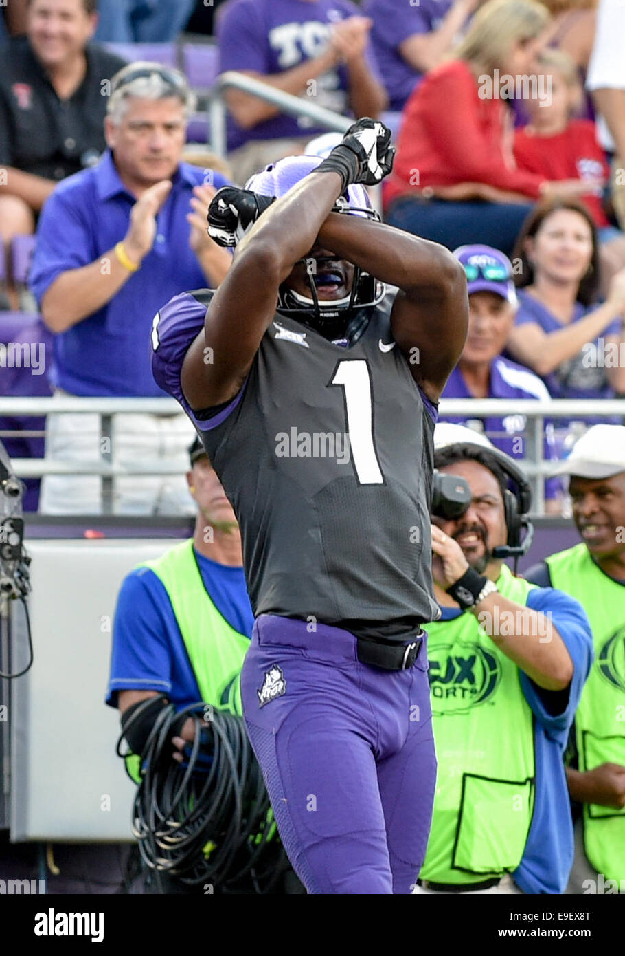 October 25th, 2014: .TCU Horned Frogs wide receiver Emanuel Porter (1 ...