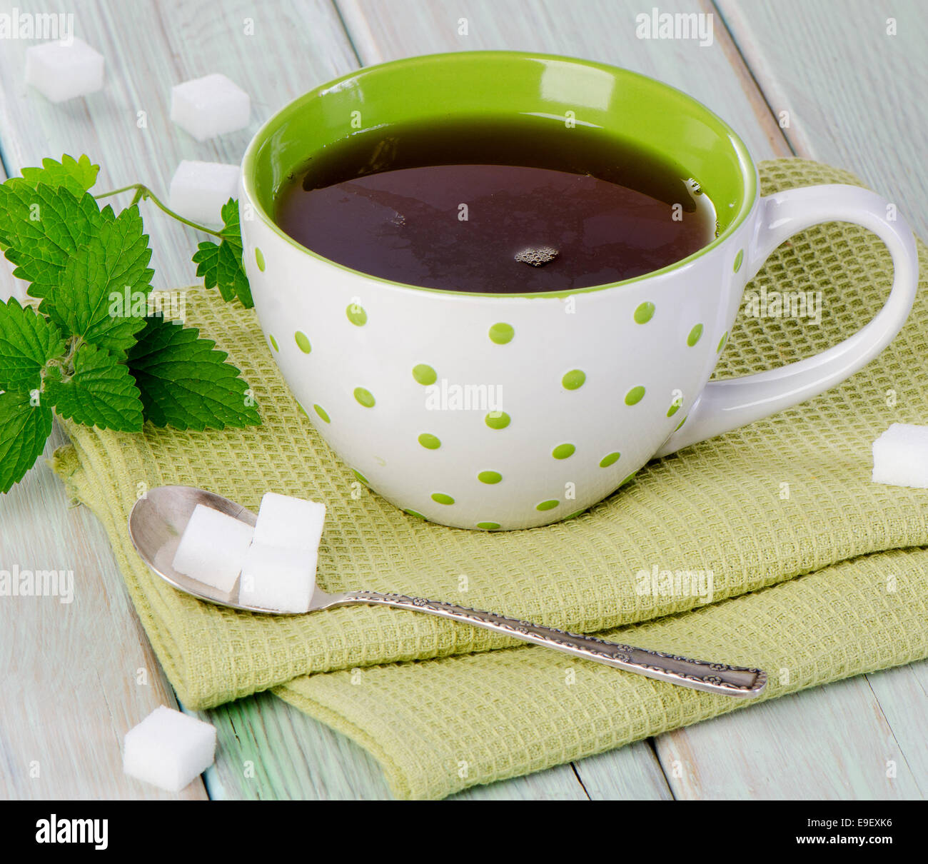 Cup of black tea. Selective focus Stock Photo - Alamy