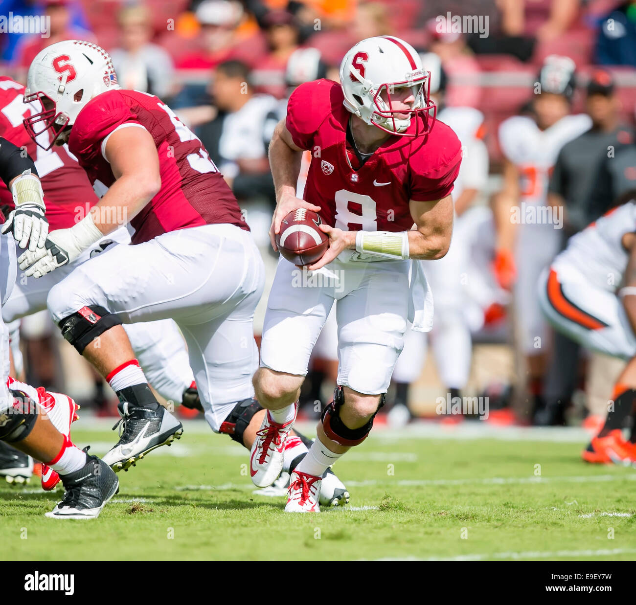 October 25, 2014: Stanford Cardinal quarterback Kevin Hogan (8) in ...