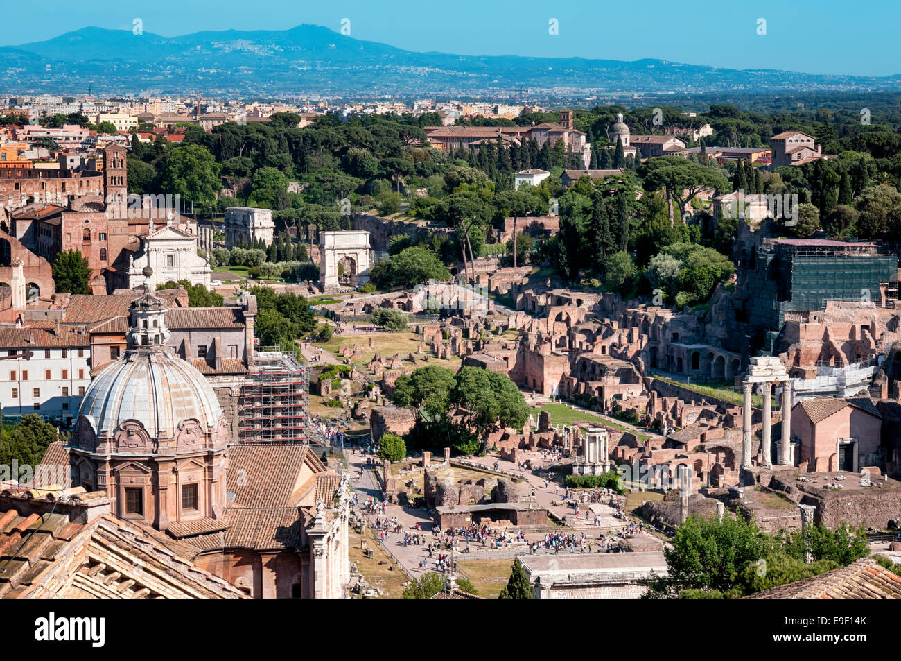 Aerial View Roman Forum Stock Photos & Aerial View Roman Forum Stock ...
