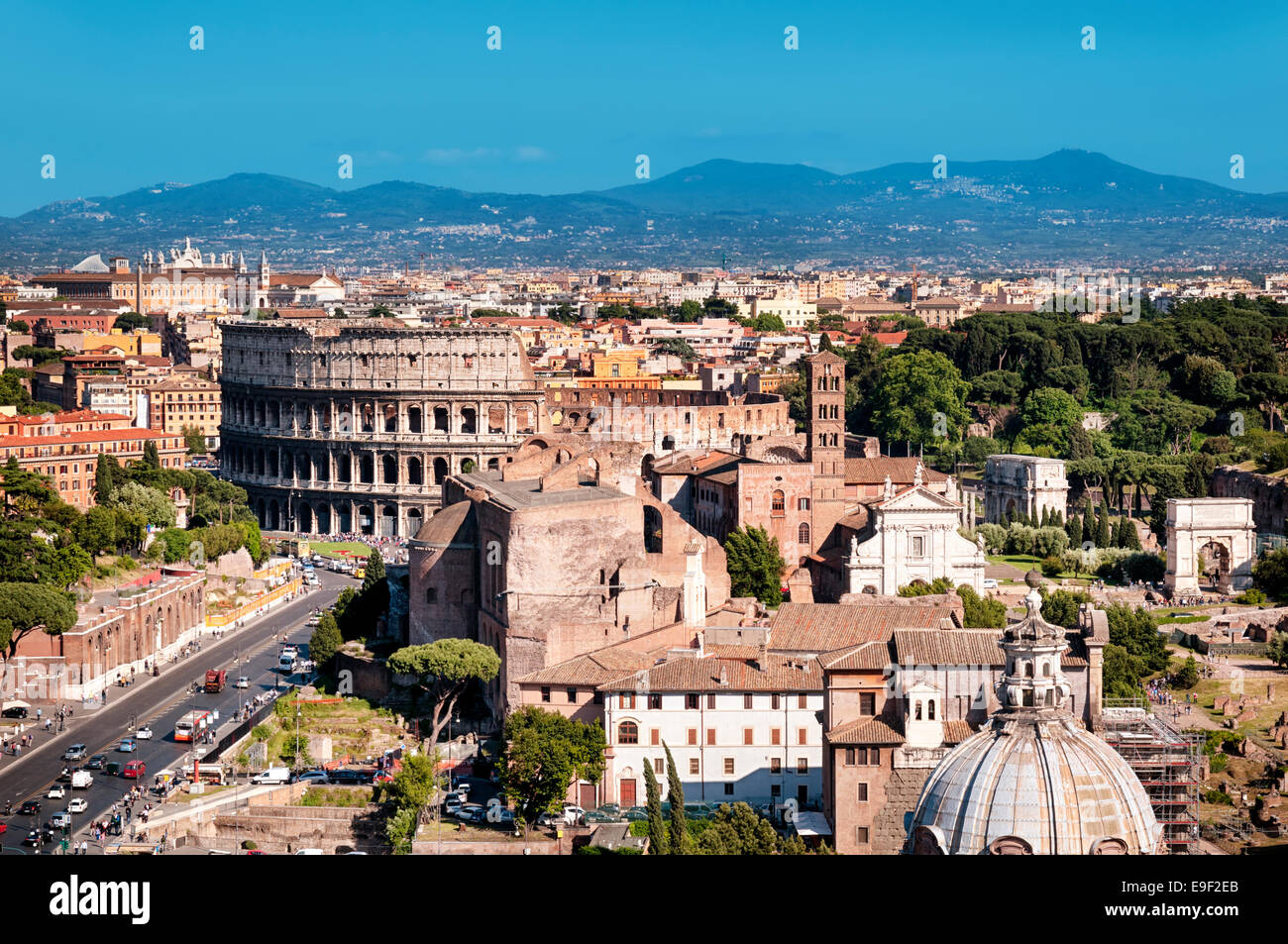 Colosseum rome aerial hi-res stock photography and images - Alamy