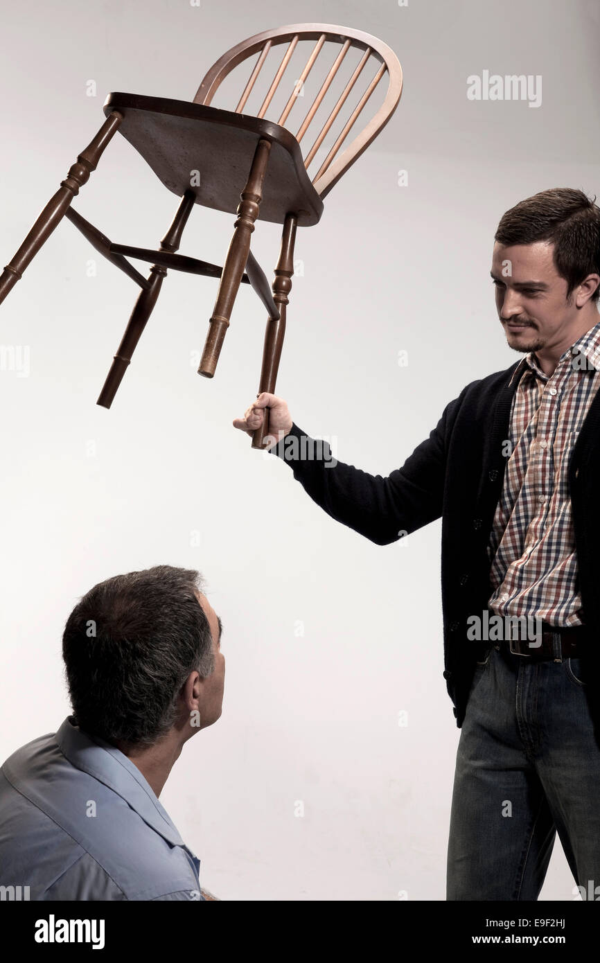 Character actors from a 1950's classic literature book act out key ...