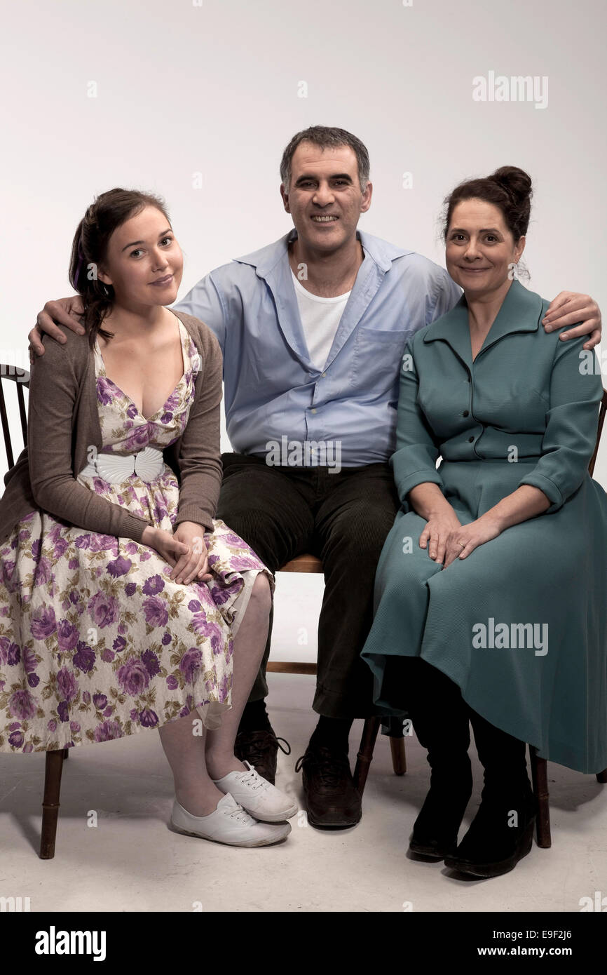 Character actors from a 1950's classic literature book act out key ...